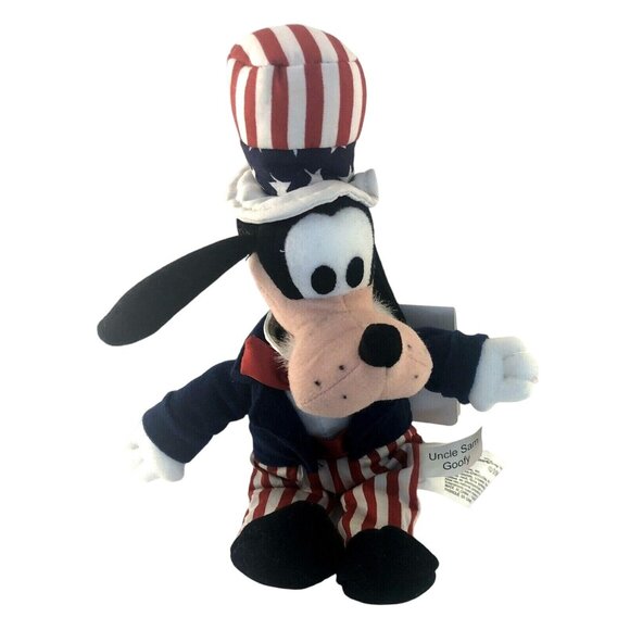 Disney | Toys | Disney Store 4th Of July Uncle Sam Goofy Bean Bag ...